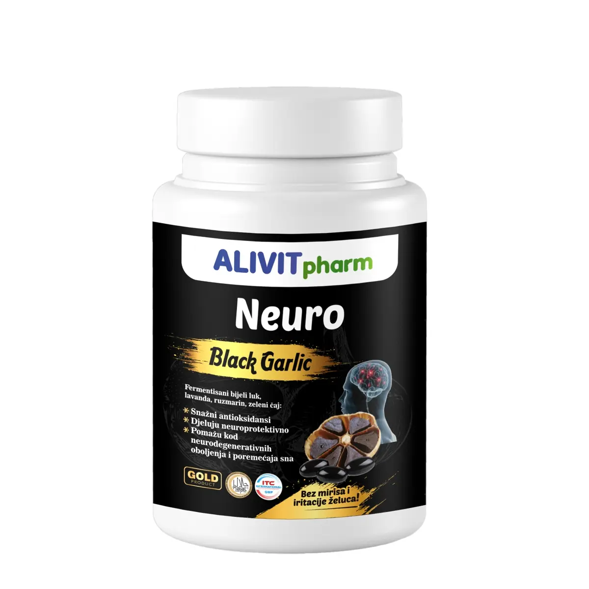 Alivit Black Garlic Neuro, 90 kapsula