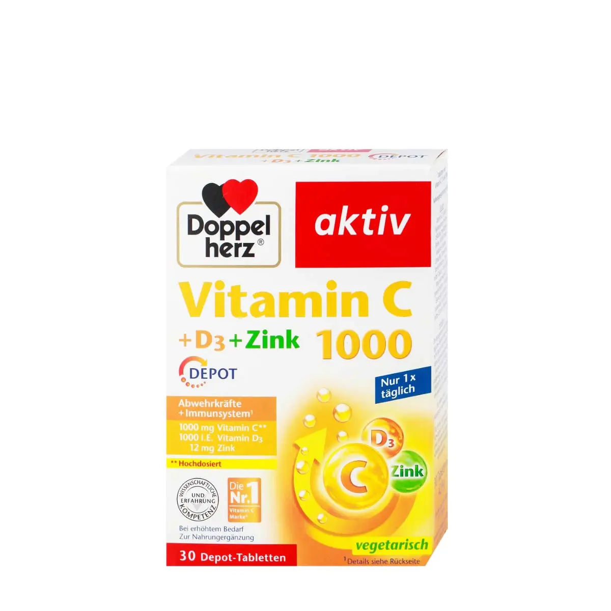 Doppel Herz Vitamin C 1000 D3 cink, 30 tableta