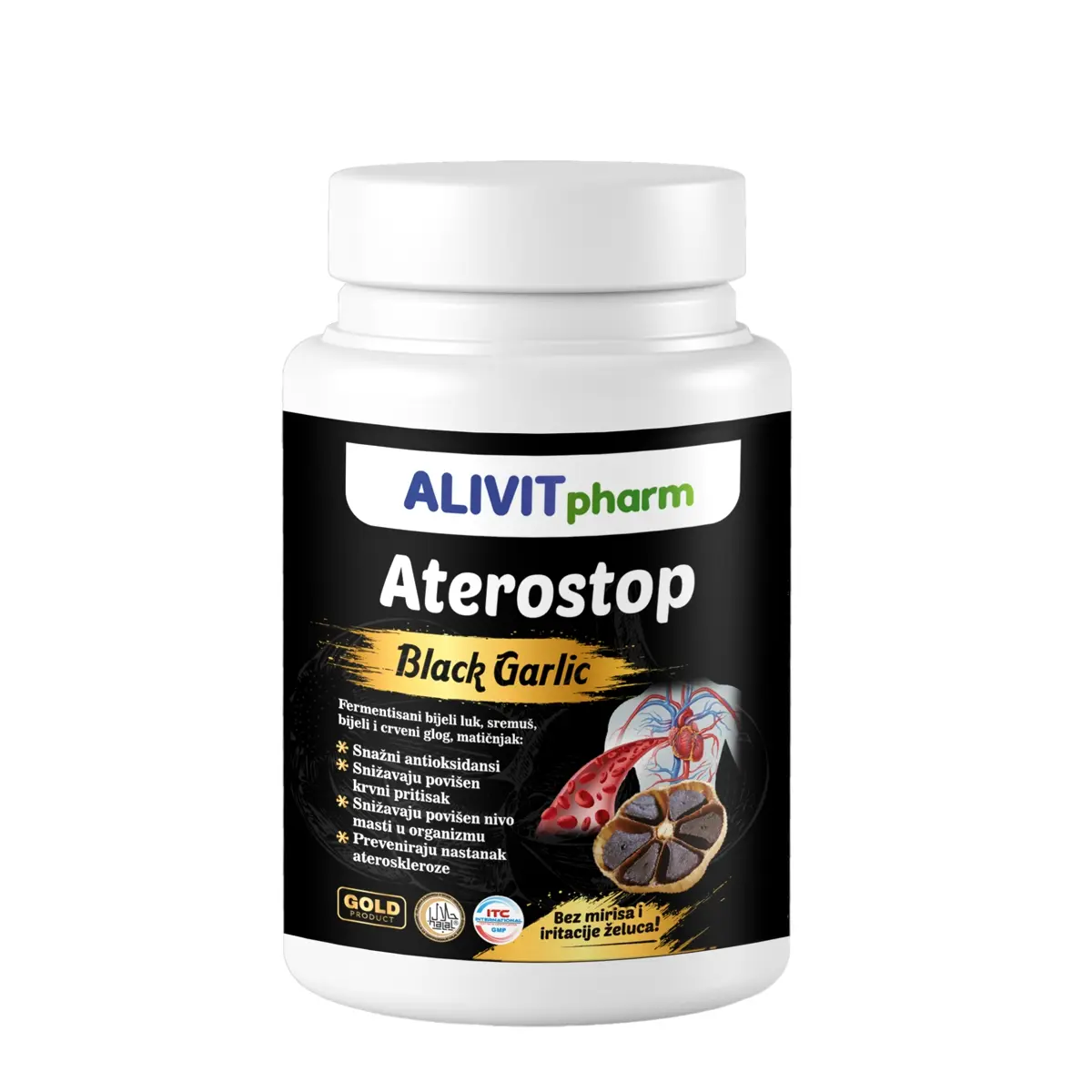 Alivit Black garlic Aterostop, 90 kapsula