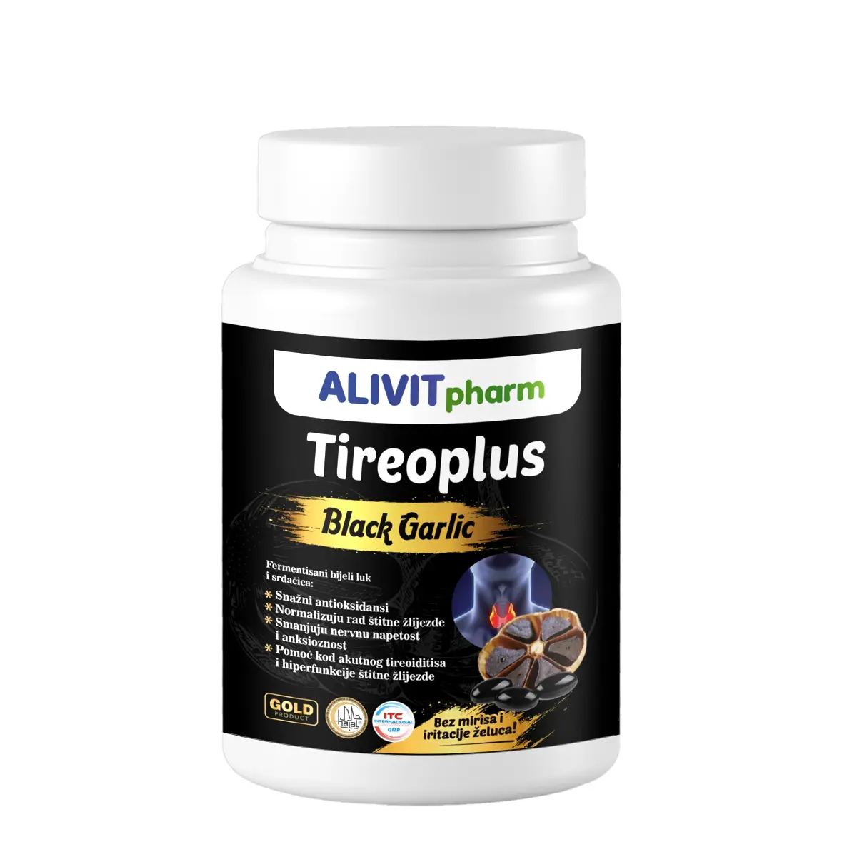 Alivit Black Garlic Tireoplus, 90 kapsula