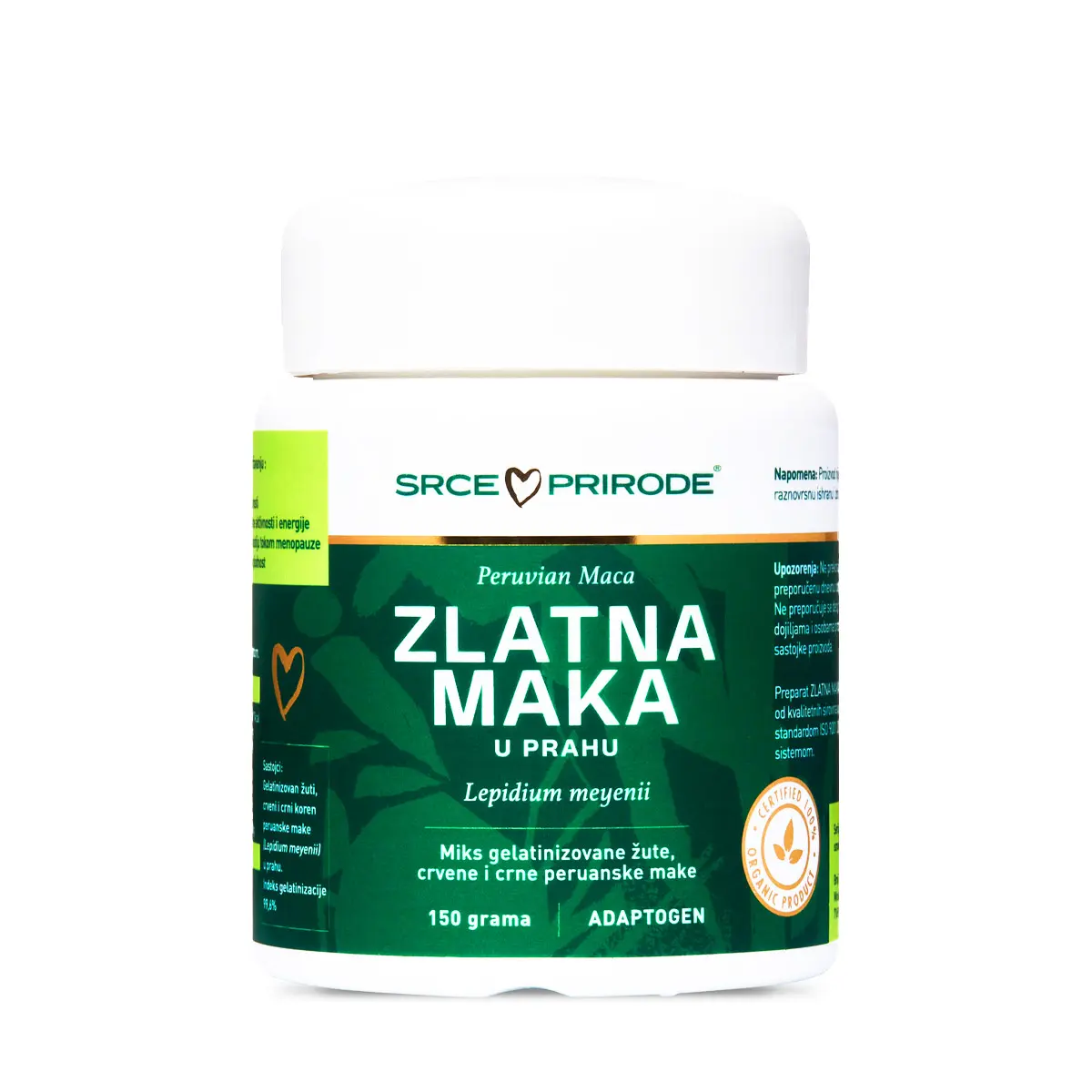 SRCE PRIRODE Peruanska zlatna maka u prahu 150g 113927