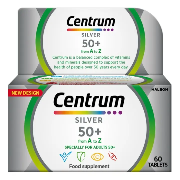 Centrum silver 50+ tablete, 60 tableta