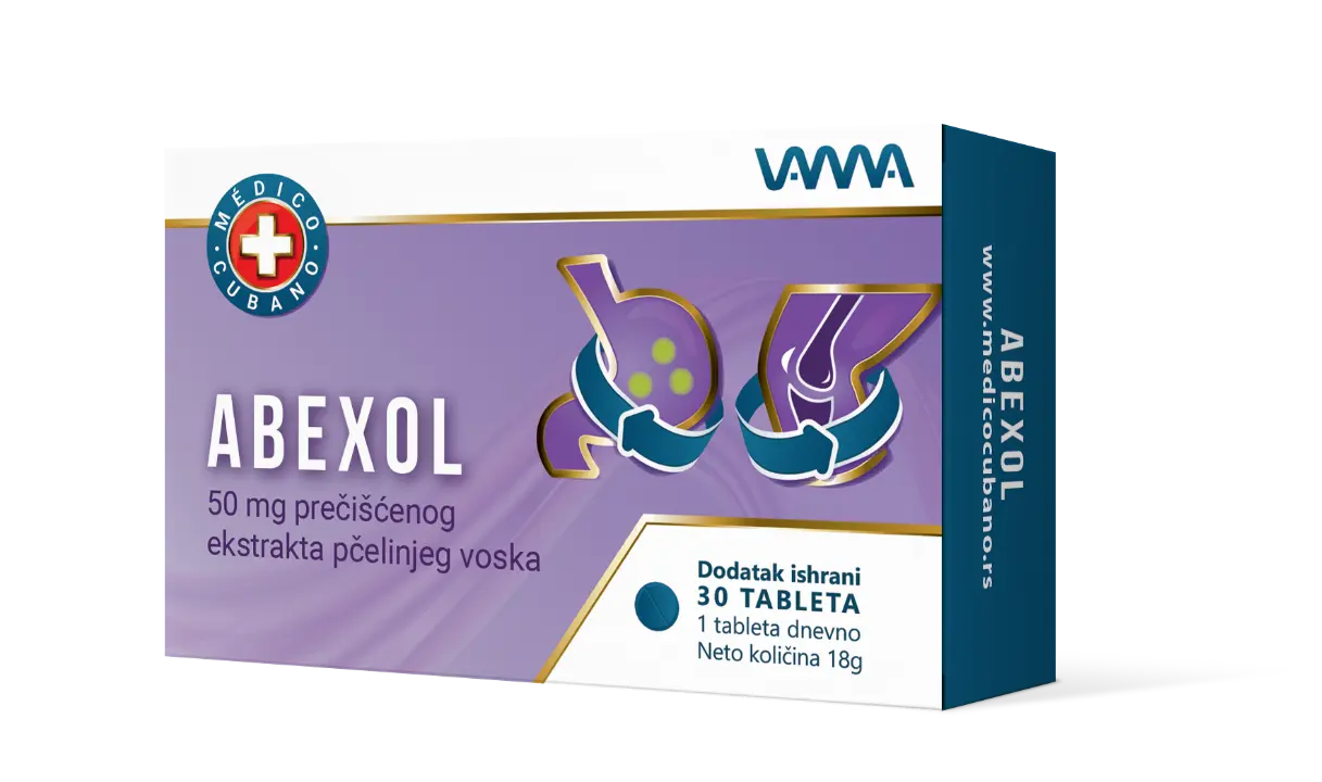 MEDICO CUBANO Abexol 50mg, 30 tableta