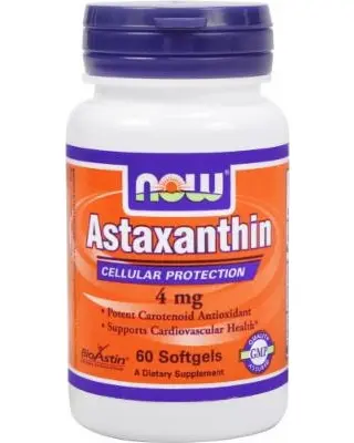 NOW Astaxanthin 4mg, 60 kapsula