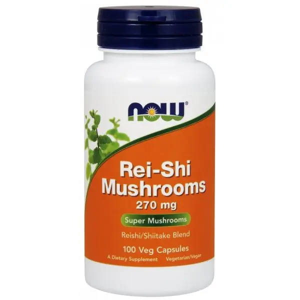 NOW Rei-Shi mushrooms 270mg, 100 kapsula