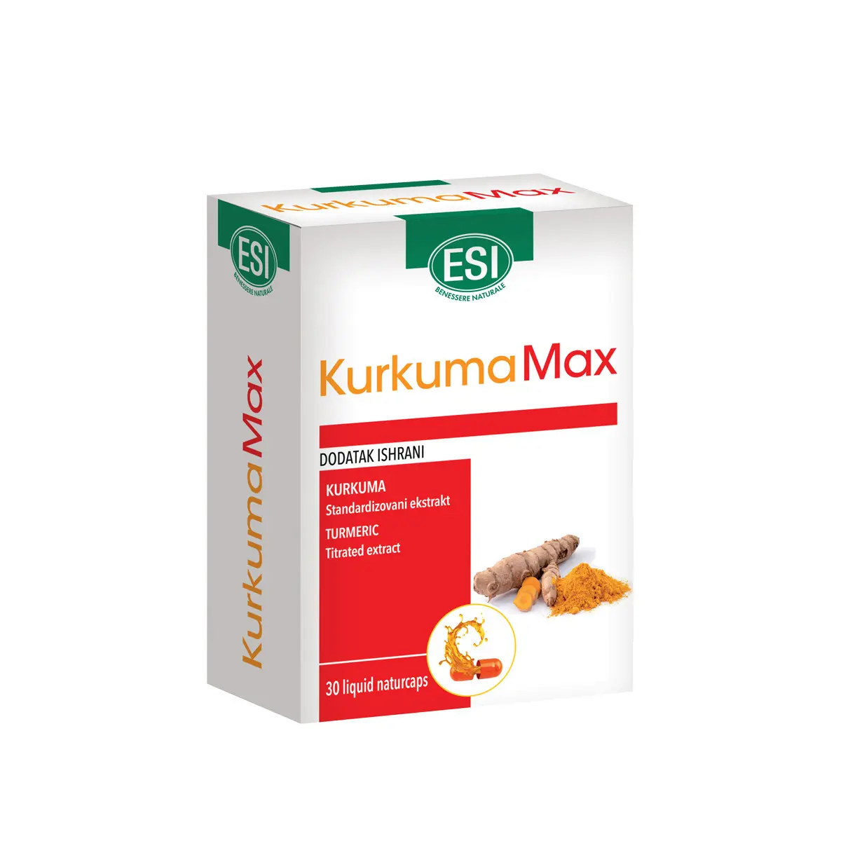 Esi Kurkuma Max, 30 kapsula