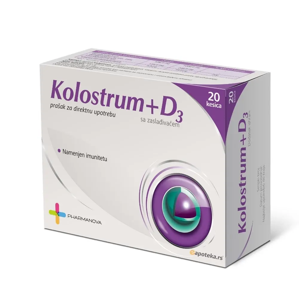 Pharmanova Kolostrum + D3 a 20 kesica