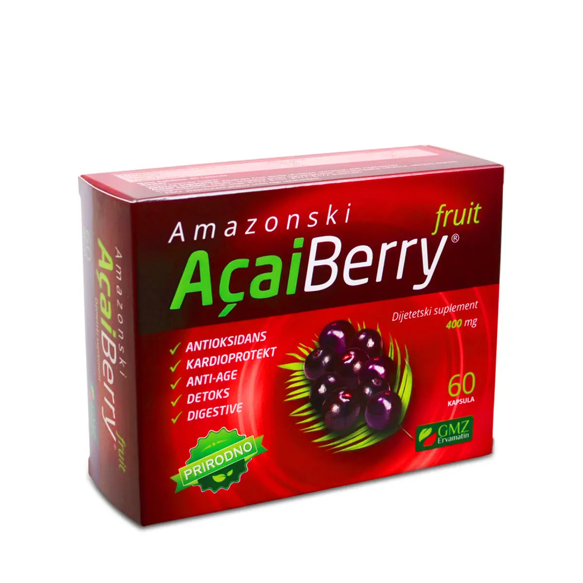 GMZ ERVAMATIN Amazonski Acai Berry 400mg 60/1 127521