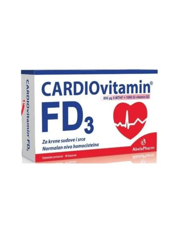 Abela Pharm Cardiovitamin FD3, 30 kapsula