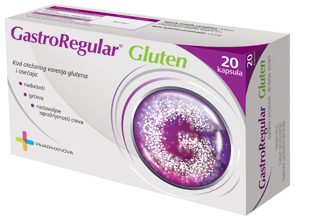 Pharmanova Gastroregular gluten a 20 kapsula