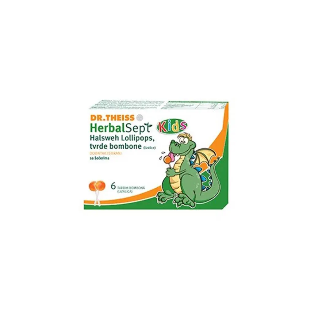 Herbal Sept Lizalice protiv bola u grlu , 6 komada