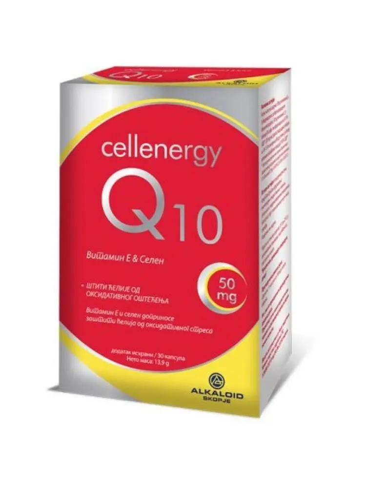 Alkaloid Cellenergy Q10 50mg, 30 kapsula