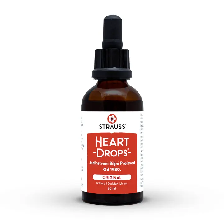 STRAUSS NATURALS Heartdrops kapi, 50ml