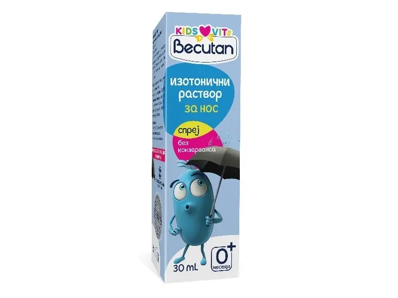 Becutan KIDS VITs Izotonični rastvor za nos u spreju za bebe i decu, 30 ml