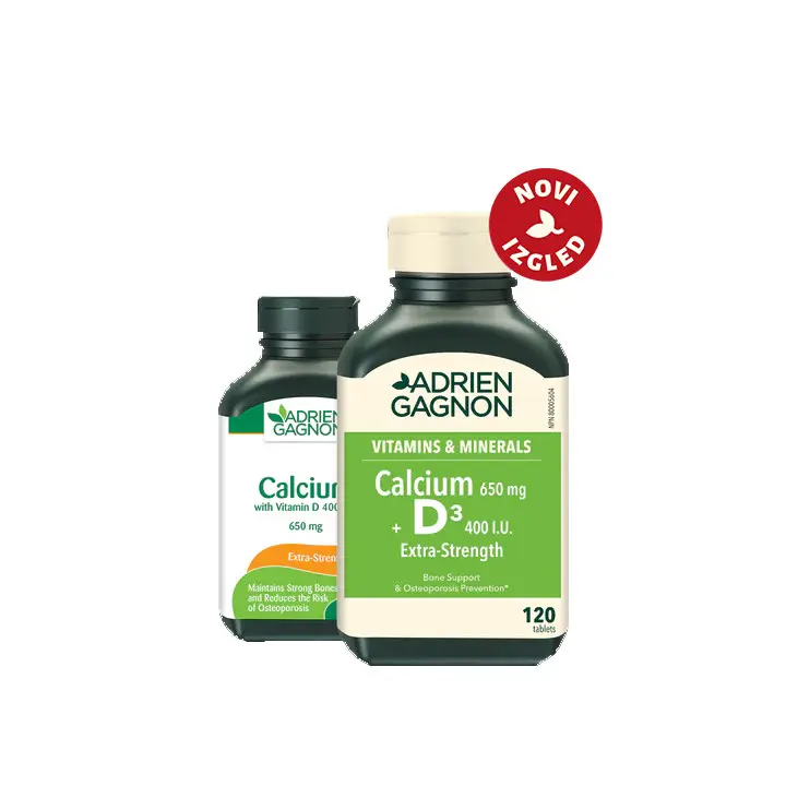 ADRIEN GAGNON Kompleks sa kalcijumom 650 mg i vitaminom D 400IU 120/1 106500