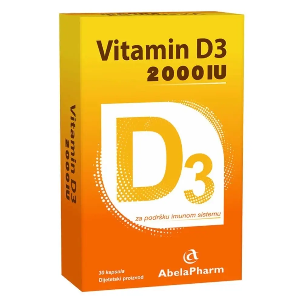 ABELA PHARM Vitamin D3 u kapsulama 2000IU A30 PRO