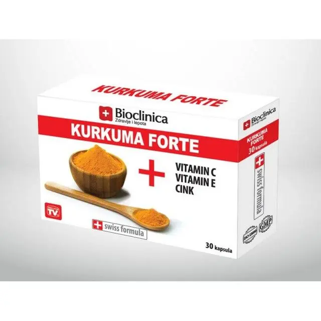 Bioclinica Kurkuma forte, 30 kapsula