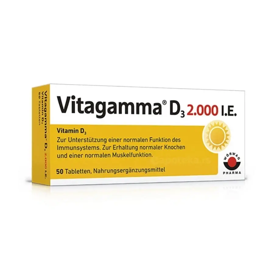 WÖRWAG PHARMA Vitagamma D3 2000 IU A50