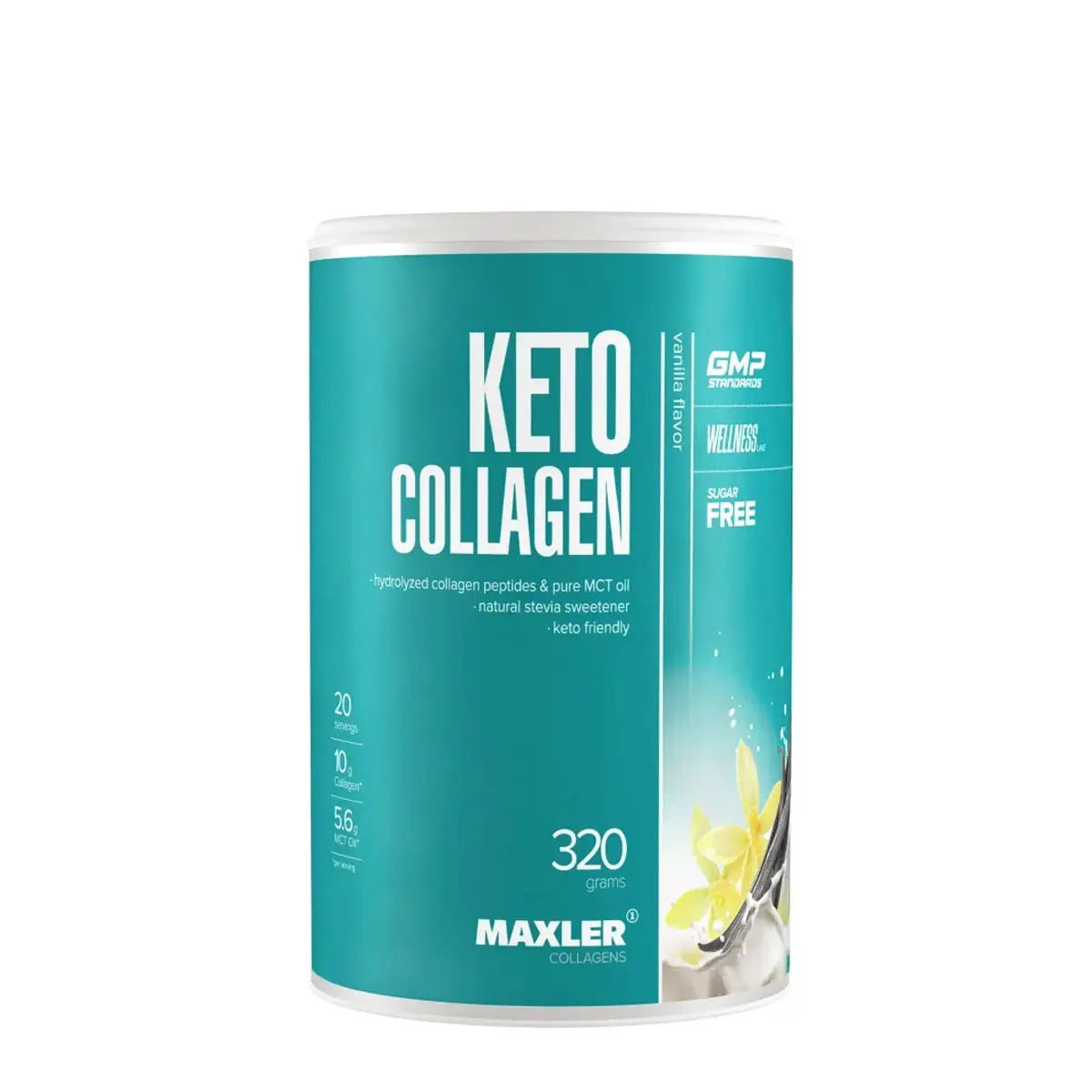 Maxler Keto collagen vanila, 320g