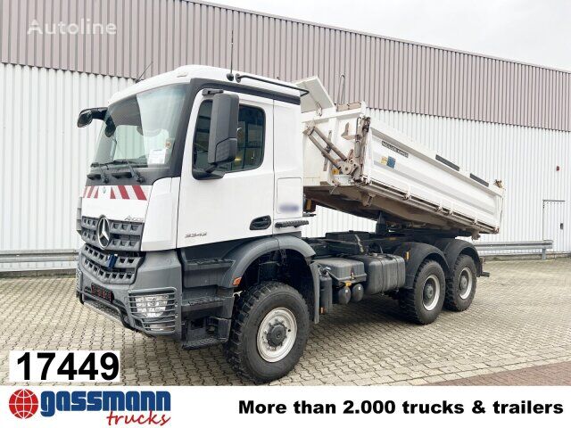 Mercedes-Benz Arocs 3342 AK 6x6, Grounder, Einzelbereifung kiper