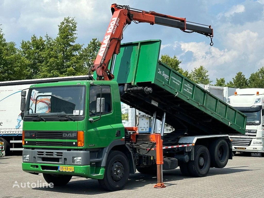 DAF 85.330 ATi 6x2 Atlas Crane 10t/m + NCH Kipper / Only 262 TKM! *N kiper