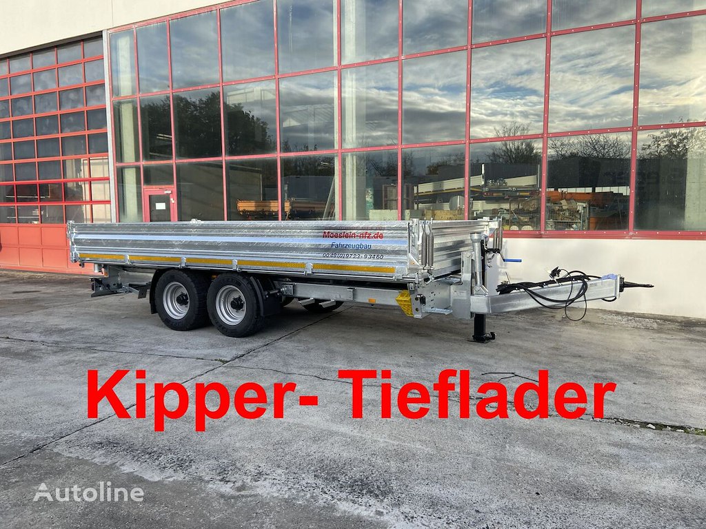 Nova Möslein TTD 11 Breite Reifen 4,5 m Kipper Tieflader, Breite Reifen, 4,5 prikolica kiper