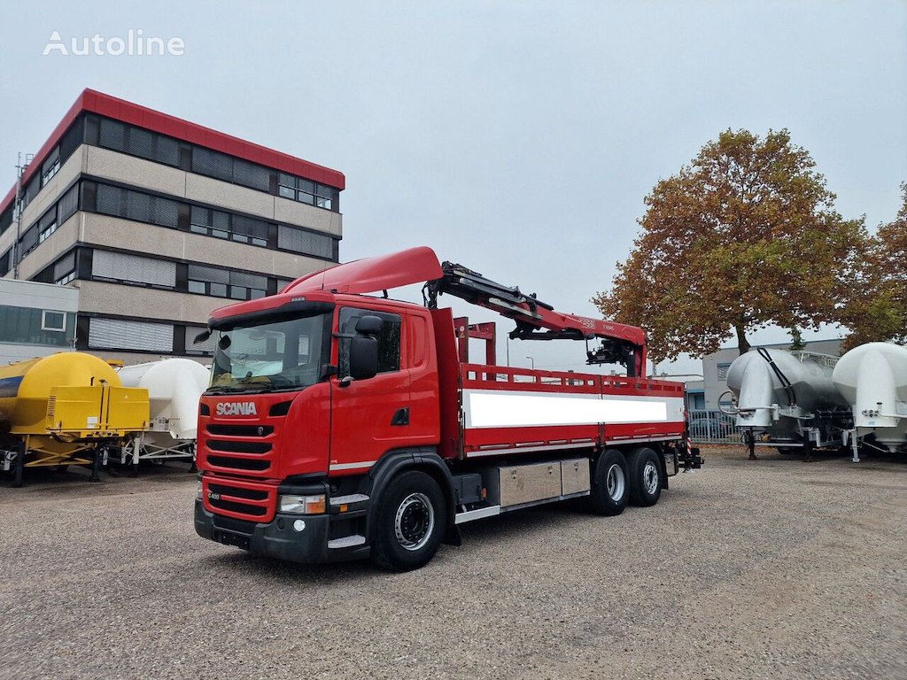 Scania G400 kamion s ravnom platformom