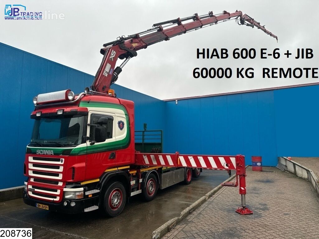 Scania R 440 8X2, EURO 5, Retarder, HIAB, 60000 KG kamion s ravnom platformom