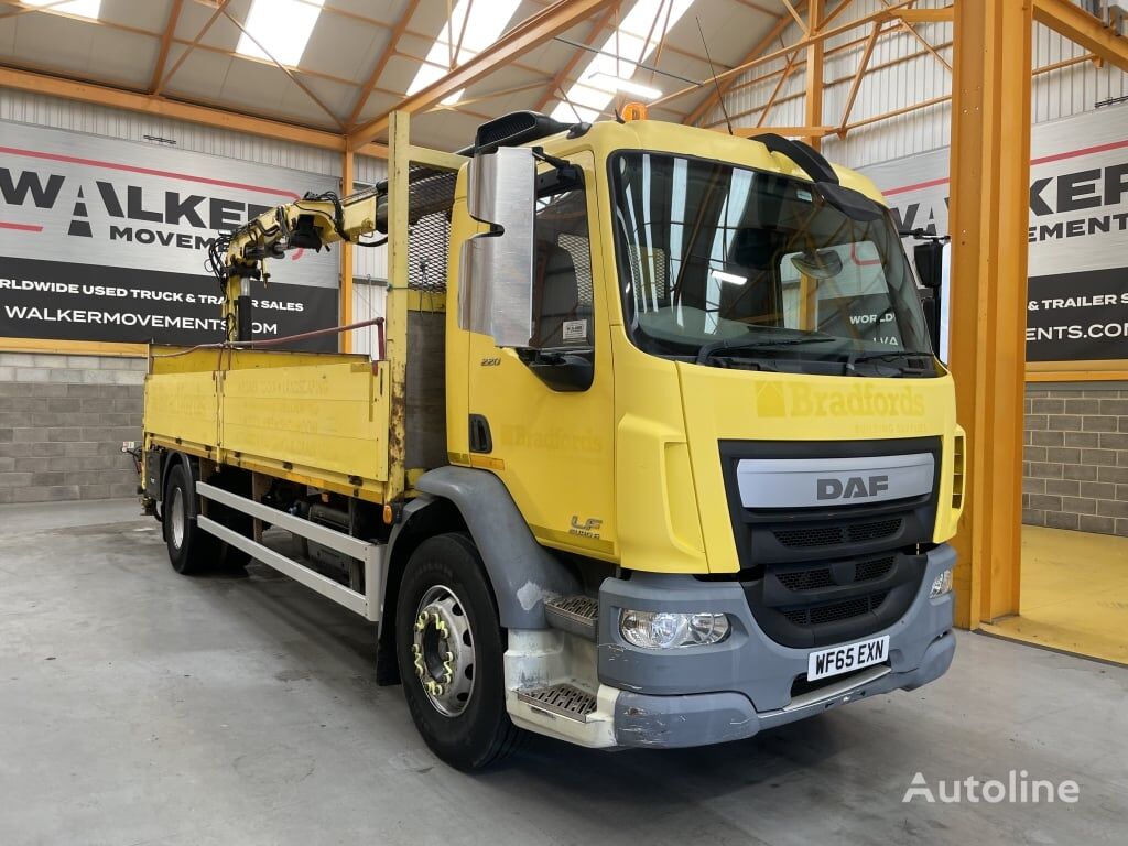 DAF LF220 *EURO 6* 4X2 18 TONNE BRICK GRAB – 2015 – WF65 EXN kamion s ravnom platformom