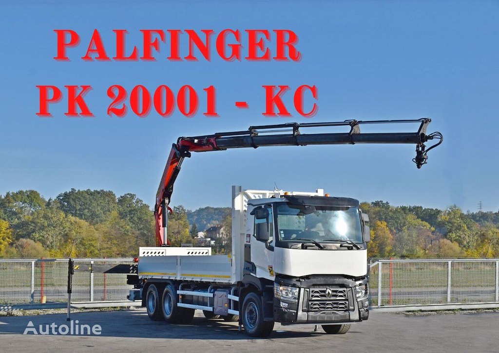 Renault C 380 *PRITSCHE 6,80m * PK 20001 - KC + FUNK*6x4 kamion s ravnom platformom