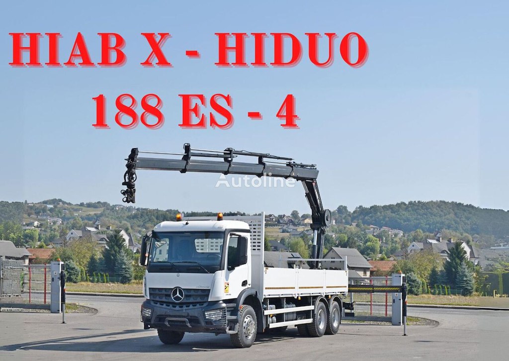 Mercedes-Benz ACTROS 2636 *HIAB X-HIDUO 188 ES-4/FUNK + * 6x4 kamion s ravnom platformom