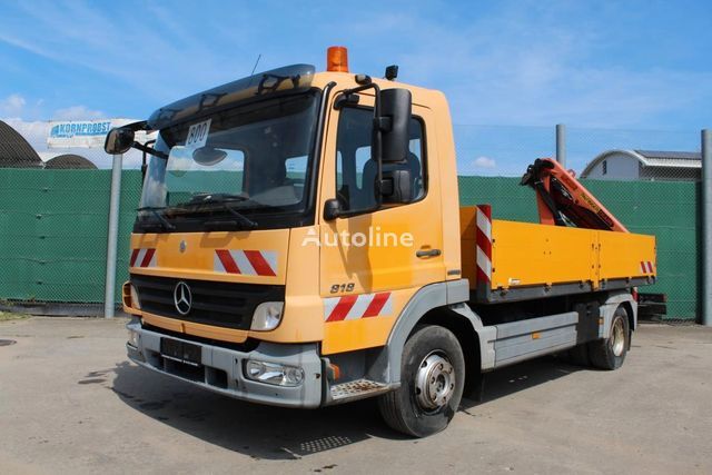 Mercedes-Benz 818 4x2 BL - KRAN PALFINGER PK4501 - Nr.: 800 kamion s ravnom platformom