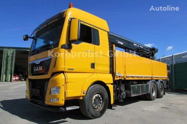 MAN TGX 26.480 6x2 BL KRAN ATLAS 330 FUNKFERN Nr:182 kamion s ravnom platformom