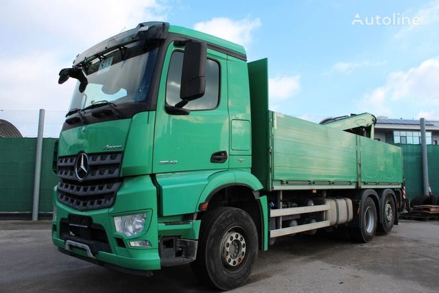 Mercedes-Benz 2542 6x2 BL KRAN FASSI F195AS.22 Nr: 523 kamion s ravnom platformom