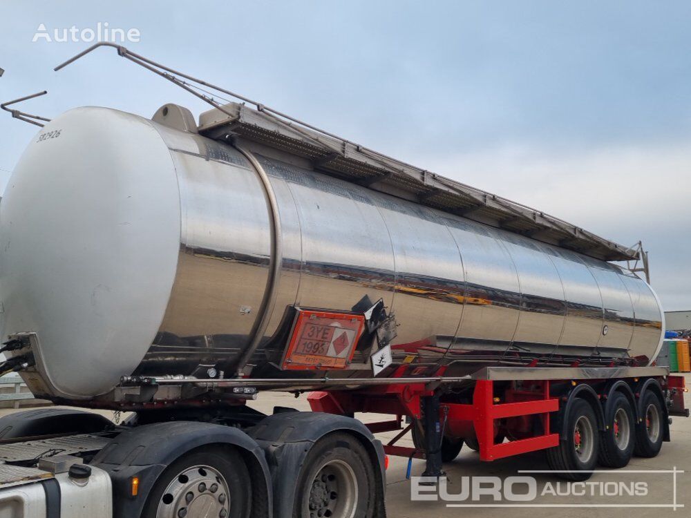 Prodaje se Indox Tri Axle Tanker Trailer cisternu za goriva i maziva na aukciji