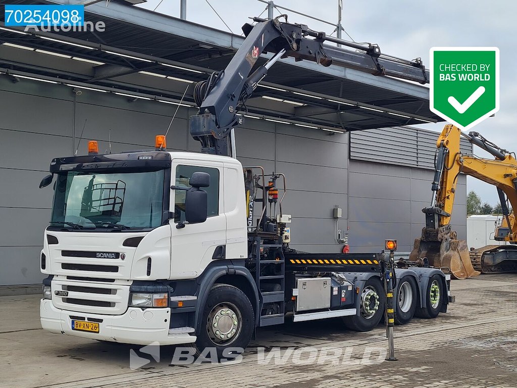 Scania P380 8X2 NL-Truck Hiab 211 Hipro Crane Lift+Lenkachse 3-Pedals E kamion rol kiper