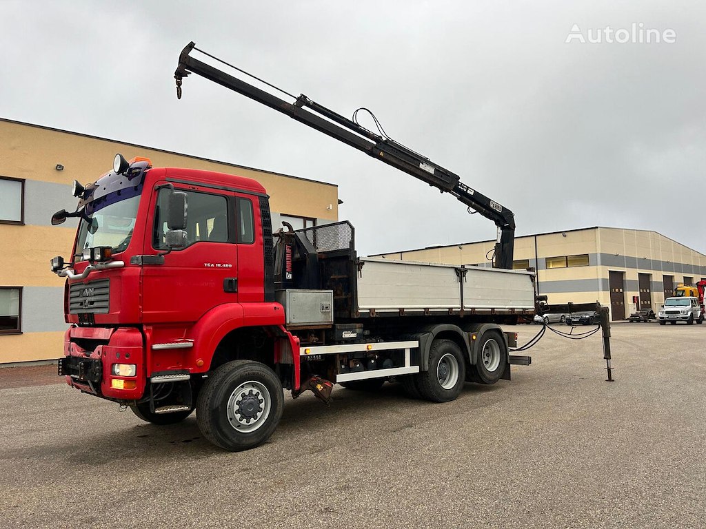 MAN TGA 18.480 4X4+2 EURO3 + CRANE HIAB 100 + HOOKLIFT + UNDERBODY B kamion rol kiper