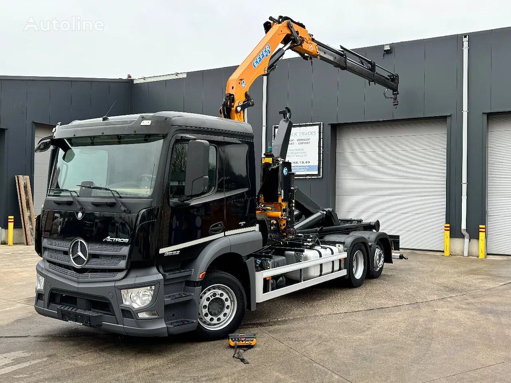 Mercedes-Benz ACTROS 2632 EURO6 HAAKSYSTEEM + LAADKRAAN EFFER 145 X3 kamion rol kiper