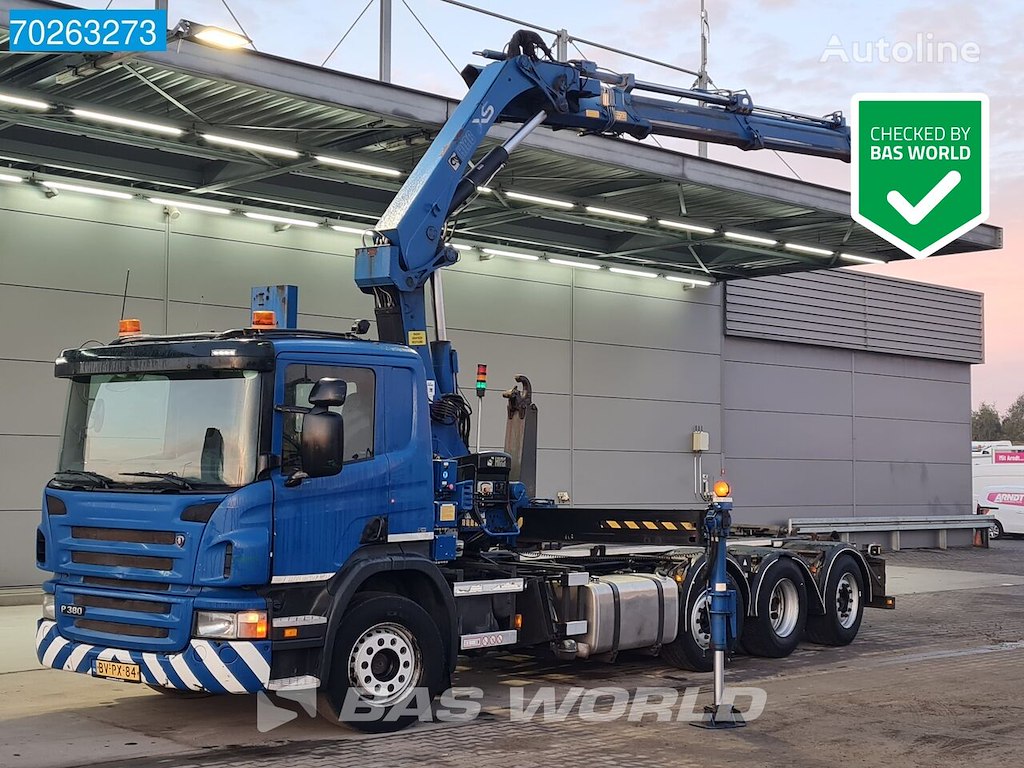 Scania P380 8X2 NL-Truck Hiab 211 E-3 Hipro Kran VDL 20t Euro 5 kamion rol kiper