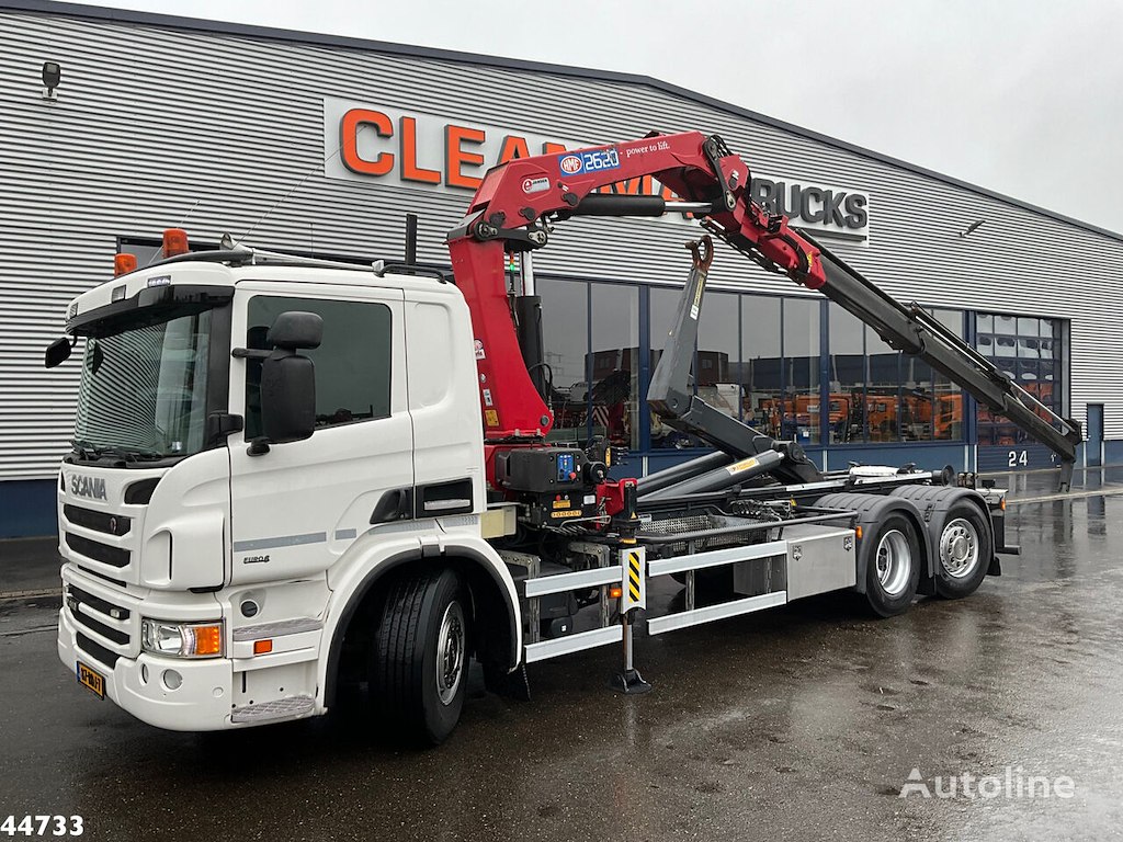 Scania P 410 6x2 Euro 6 HMF 26 Tonmeter laadkraan kamion rol kiper