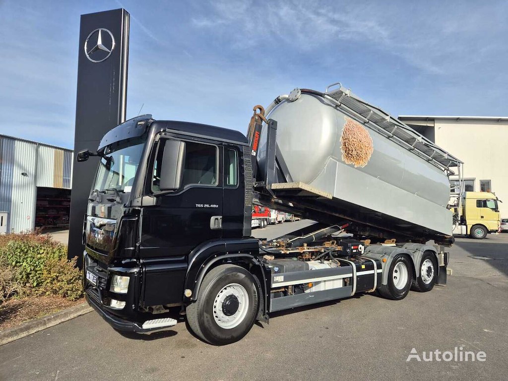 MAN TGS 26.480 6x4H-4 BL HIAB Multilift XR21S Pellet kamion rol kiper