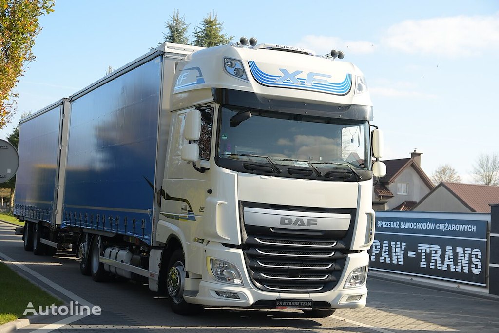 DAF XF 106.510///* FULL WERSJA*/// BDF JAK NOWY kamion sa klizna zavesa cerada + prikolica sa kliznom ceradom