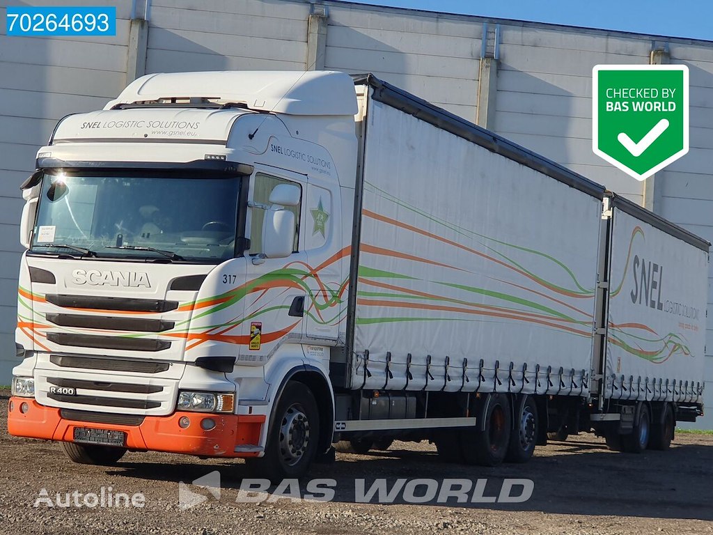 Scania R400 6X2 Combi 2x Tanks Lift+lenkasche EEV kamion sa klizna zavesa cerada