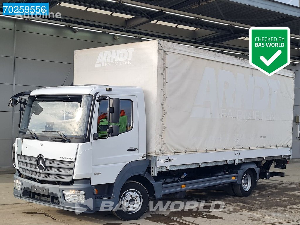 Mercedes-Benz Atego 818 4X2 8tonner Ladebordwand Spier Aufbau Euro 6 kamion sa klizna zavesa cerada