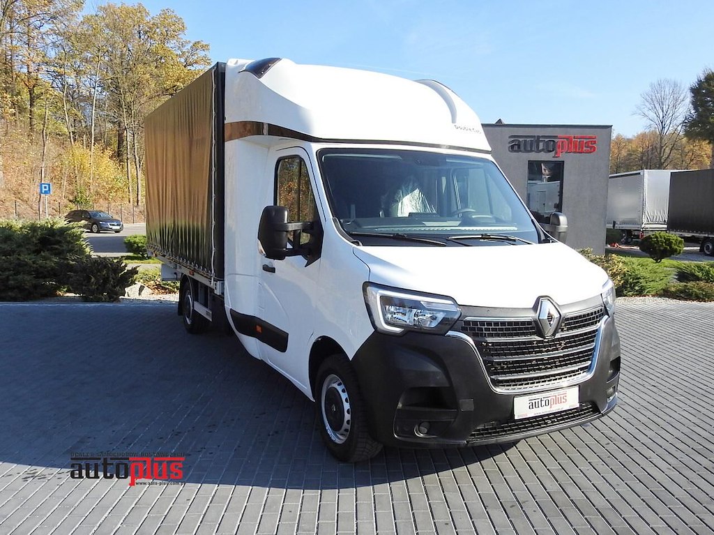 Renault MASTER PLANDEKA 8 PALET WEBASTO TEMPOMAT KLIMATYZACJA LEDY PNEUM kamion s ceradom < 3.5t