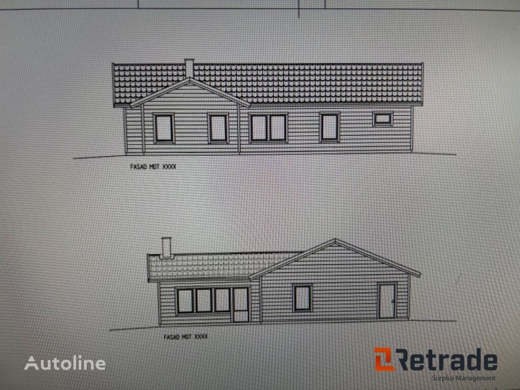 Prodaje se Husstomme Lågenergihus i vinkel 184.3 m2 helt nytt , omonterat / mobilnu kućicu na aukciji