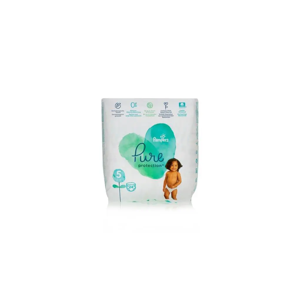 Pampers Pelene za bebe 5 Pure protection, 24 komada