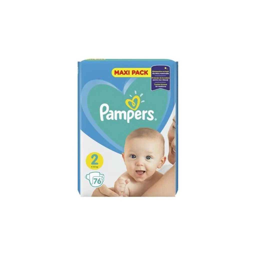 Pampers Pelene za bebe 2 active VPP, 76 komada