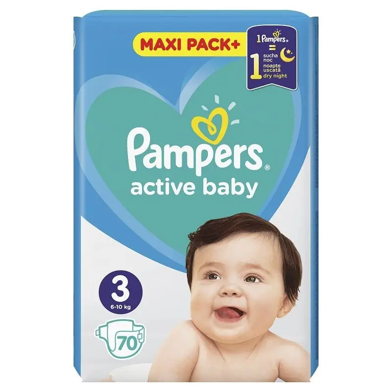 PAMPERS Pelene Active Baby JPM 3 Midi 70/1