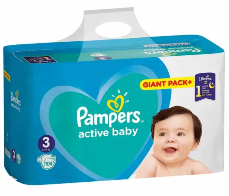 PAMPERS Pelene Active Baby 3 midi 104/1